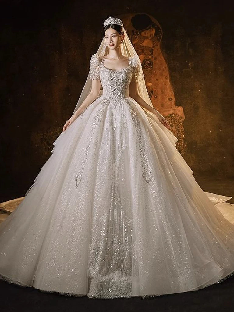 Elegant Princess Ball Gown Wedding Dress on Luulla